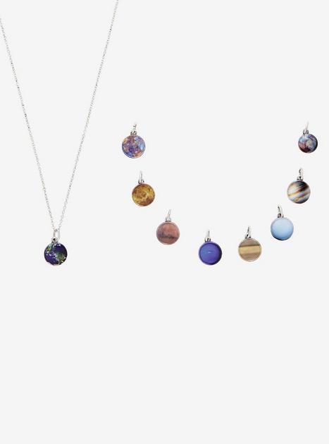 Solar System Planetary Interchangeable Charm Necklace | Hot Topic