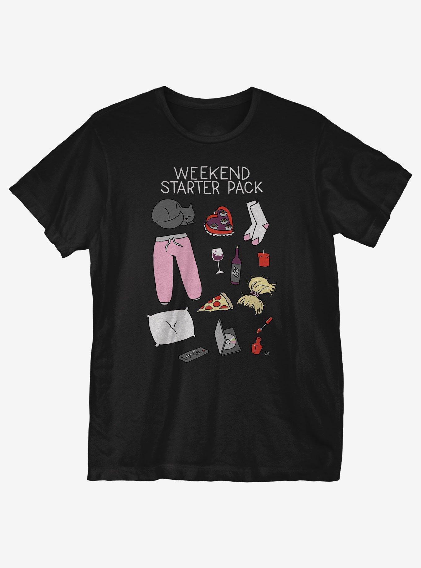 Weekend Starter Pack T-Shirt - BLACK | Hot Topic