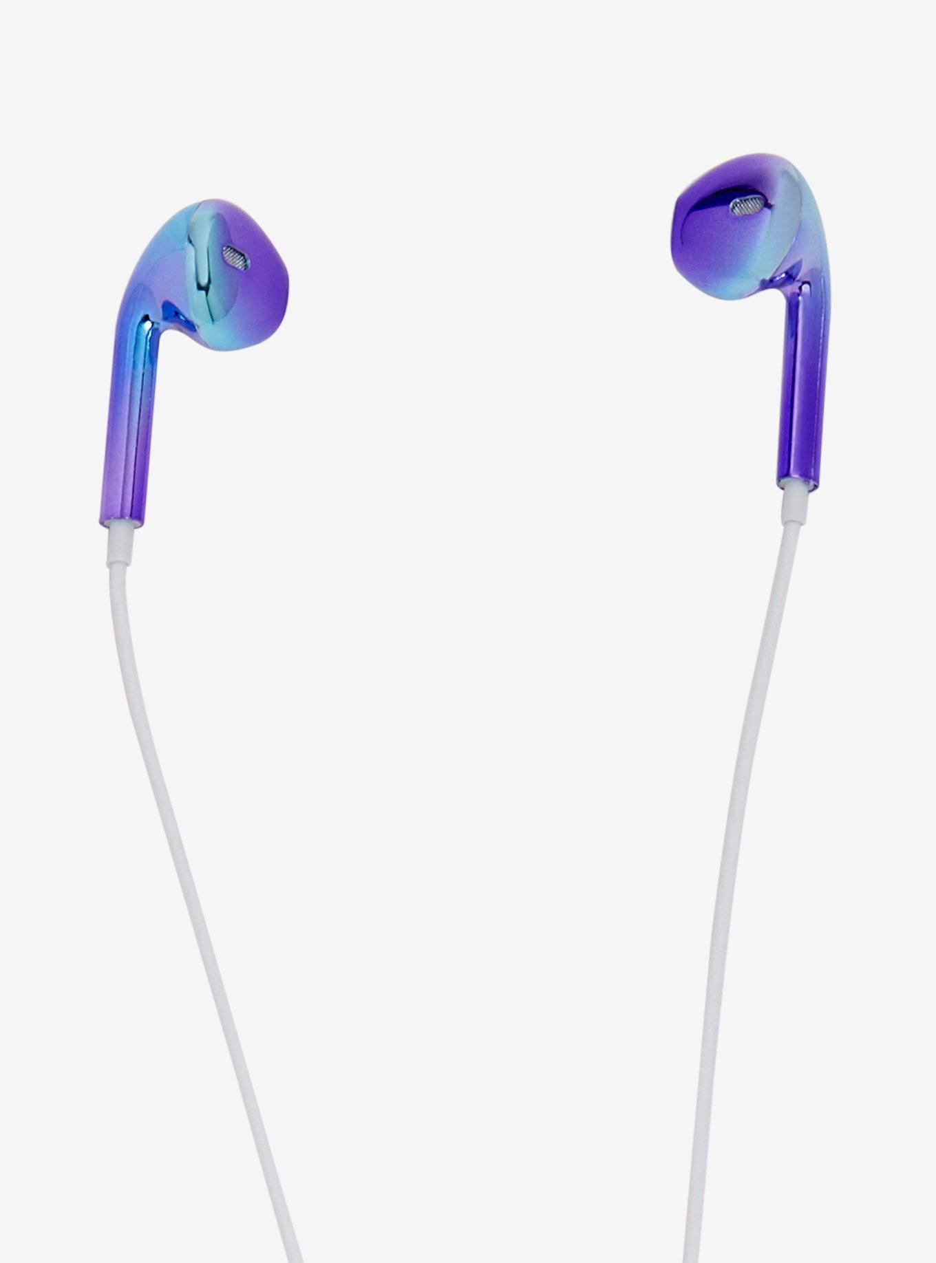Iridescent Purple Earbuds - MULTI | Hot Topic