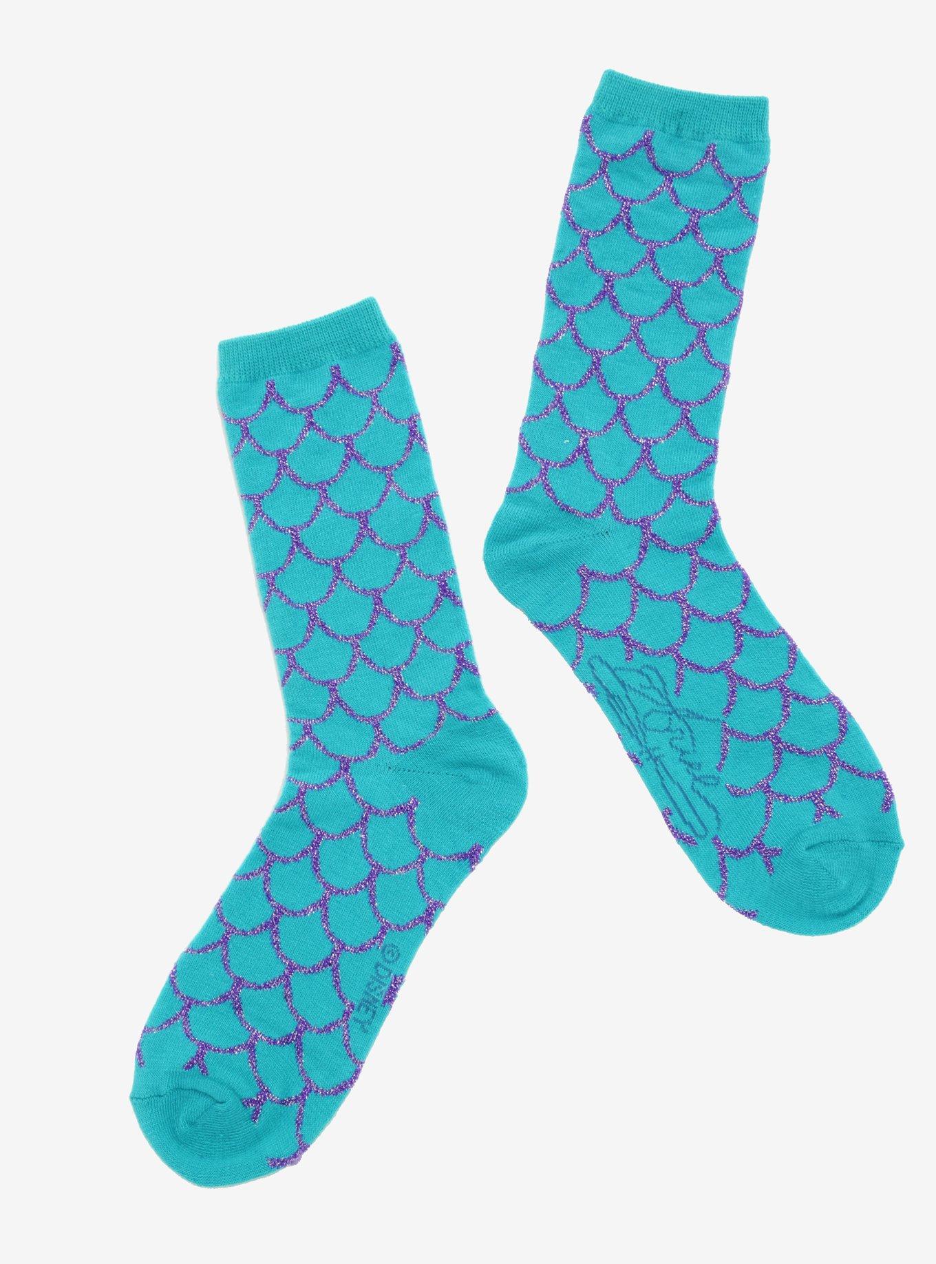 Disney The Little Mermaid Scales Crew Socks | BoxLunch