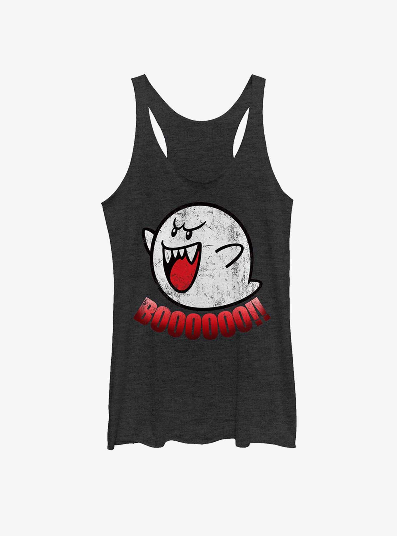 Nintendo Retro Boo Ghost Womens Tank - BLACK | BoxLunch