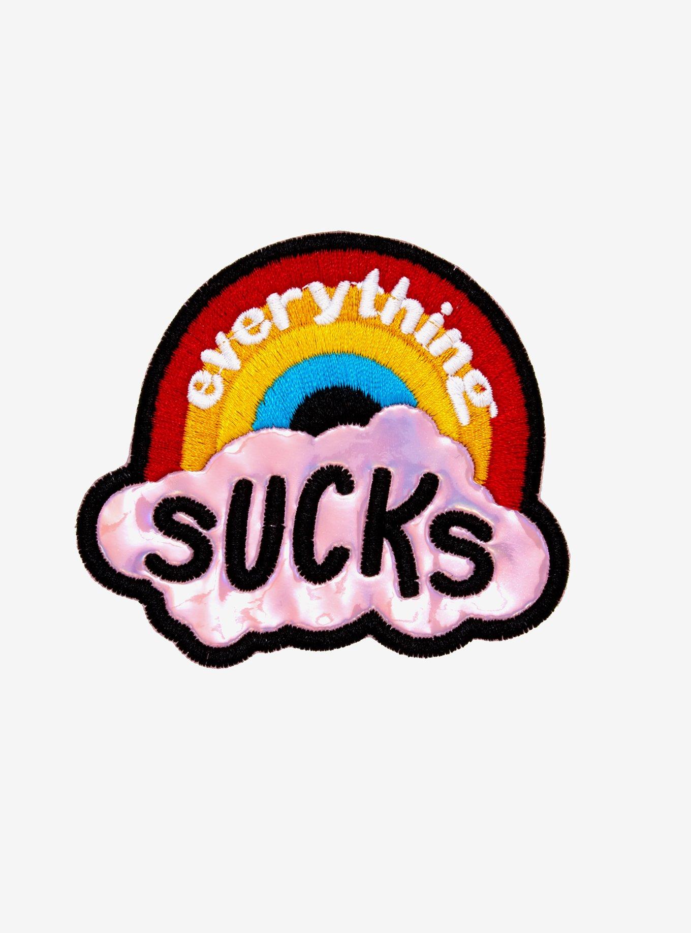 Everything Sucks Holographic Patch | Hot Topic