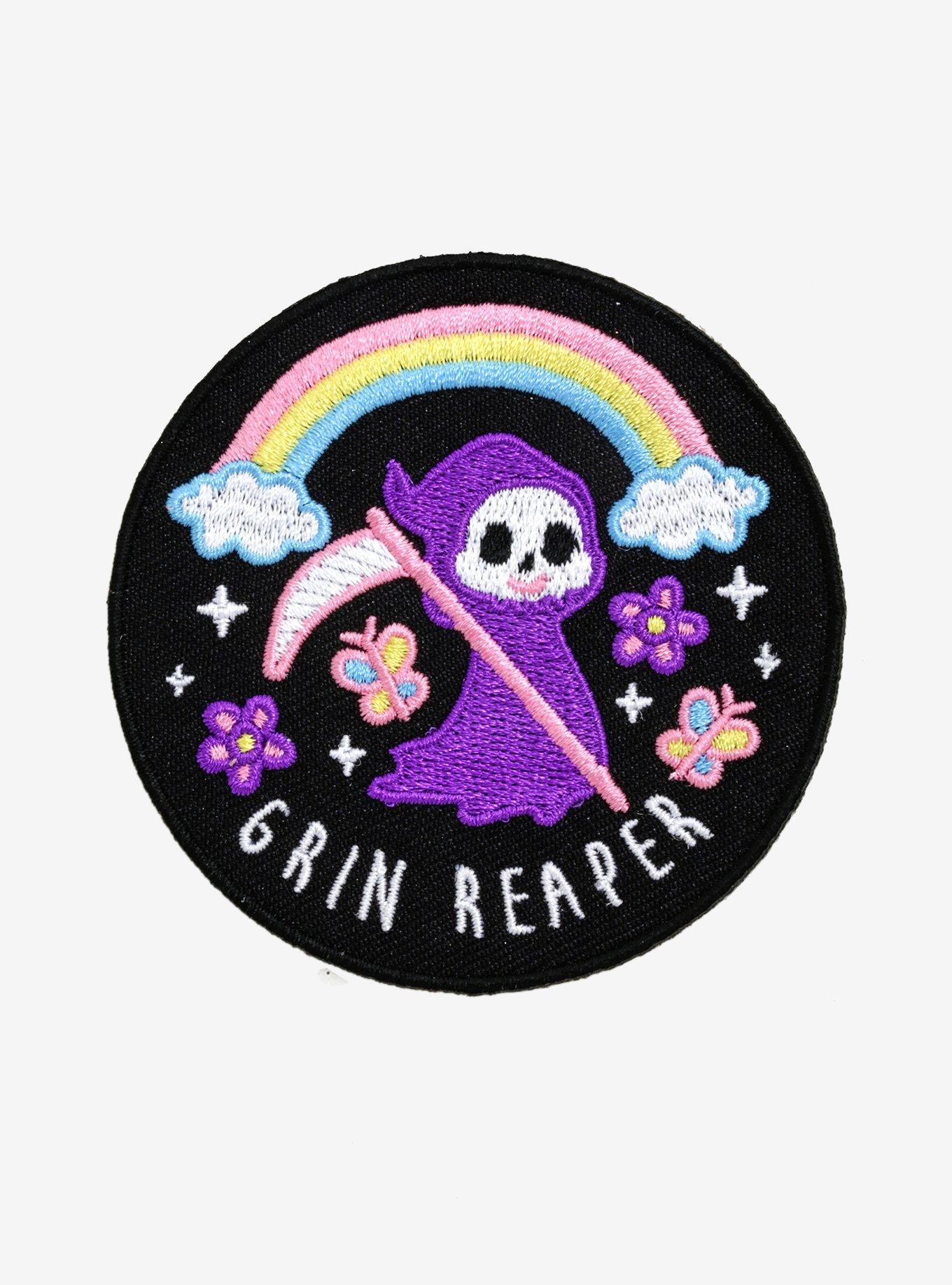 Grin Reaper Pastel Rainbow Patch | Hot Topic