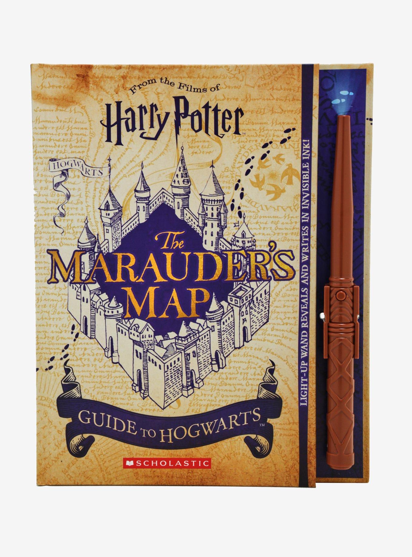 Harry Potter Marauder's Map Guide To Hogwarts Book With Light-Up Wand ...