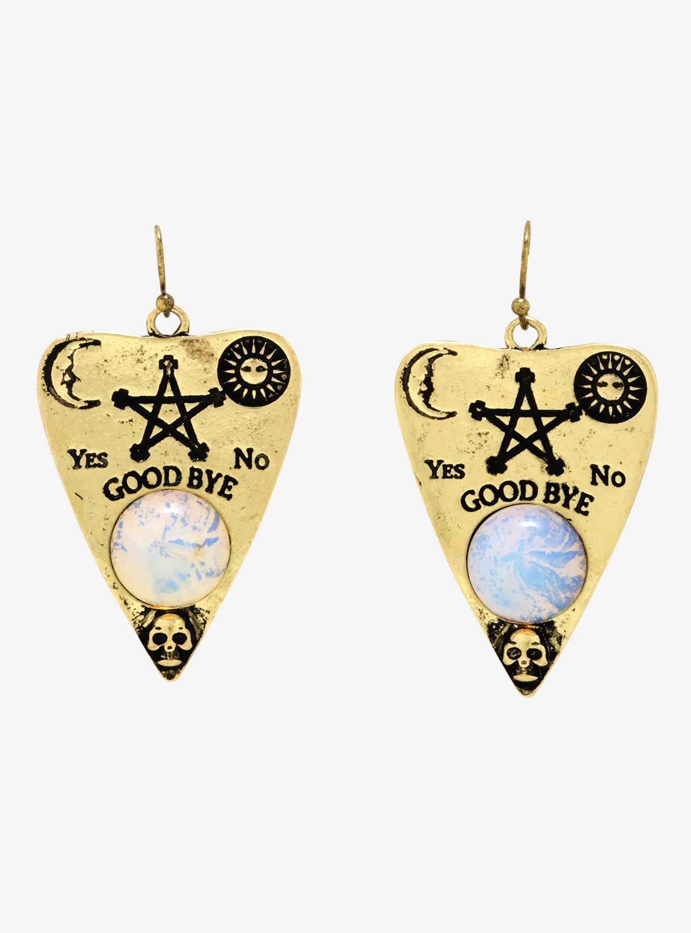 Spirit Board Planchette Drop Earrings | Hot Topic