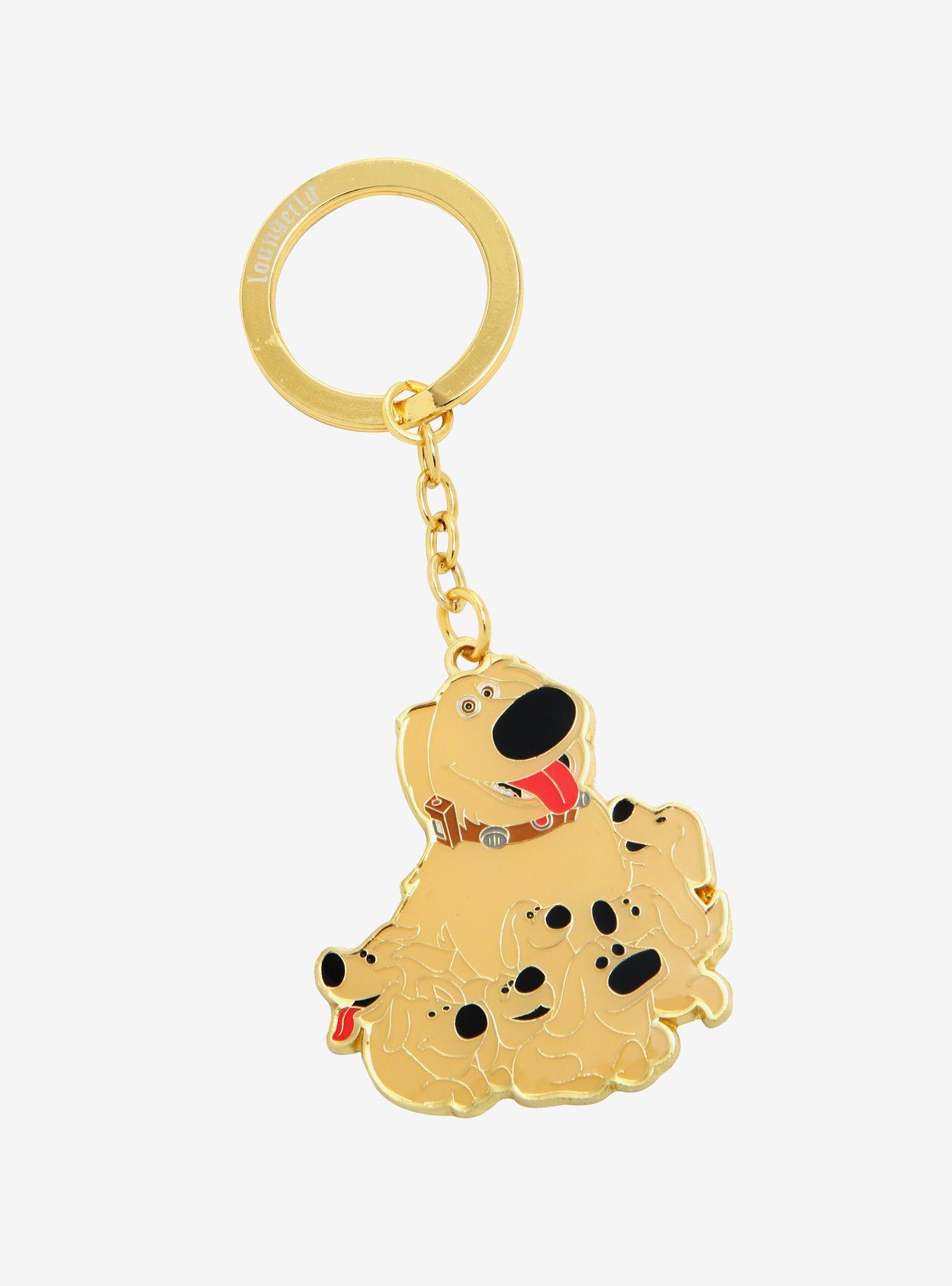 Loungefly Disney Pixar Up Dug Puppies Enamel Keychain - BoxLunch ...