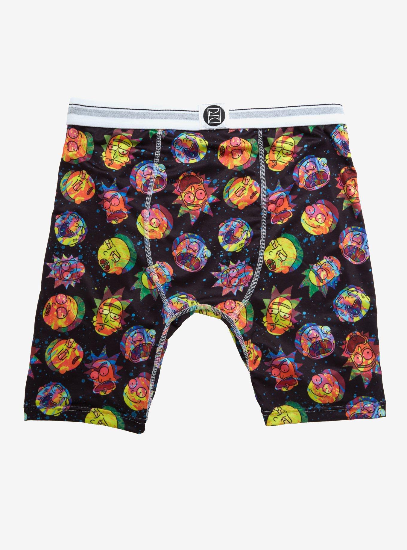 Rick And Morty Psychedelic Heads Boxer Briefs | Hot Topic