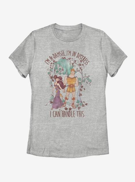 Disney Hercules Damsel in Distress Womens T-Shirt - BLACK | BoxLunch