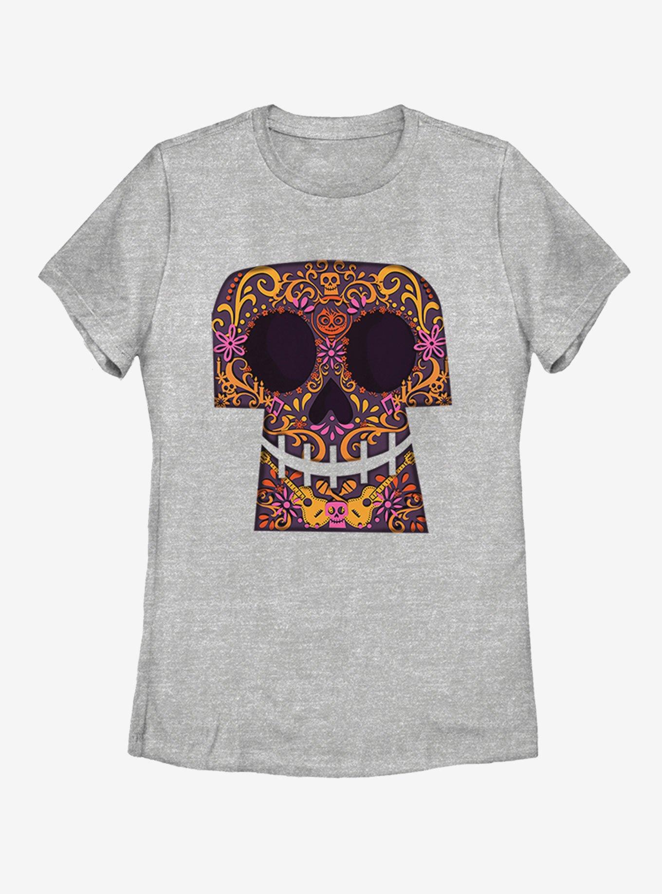 Disney Pixar Coco Paper Cut Womens T-Shirt - BLACK | BoxLunch