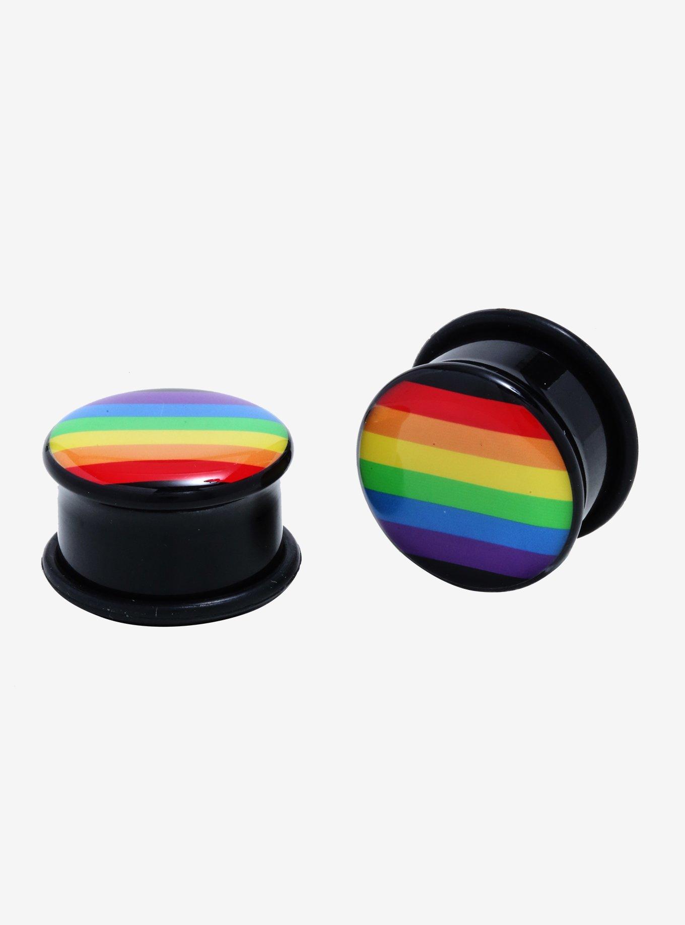 Acrylic Rainbow Plug 2 Pack | Hot Topic