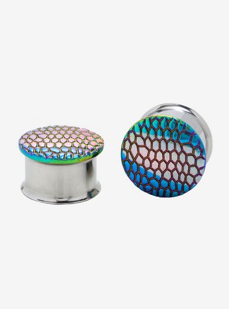 Steel Anodized Dragon Scale Plug 2 Pack | Hot Topic