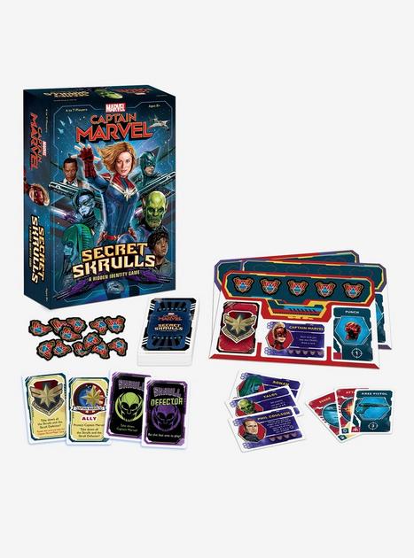 Marvel Captain Marvel Secret Skrulls: A Hidden Identity Board Game ...