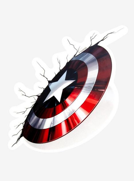 Marvel Captain America Shield 3D Decal | Hot Topic