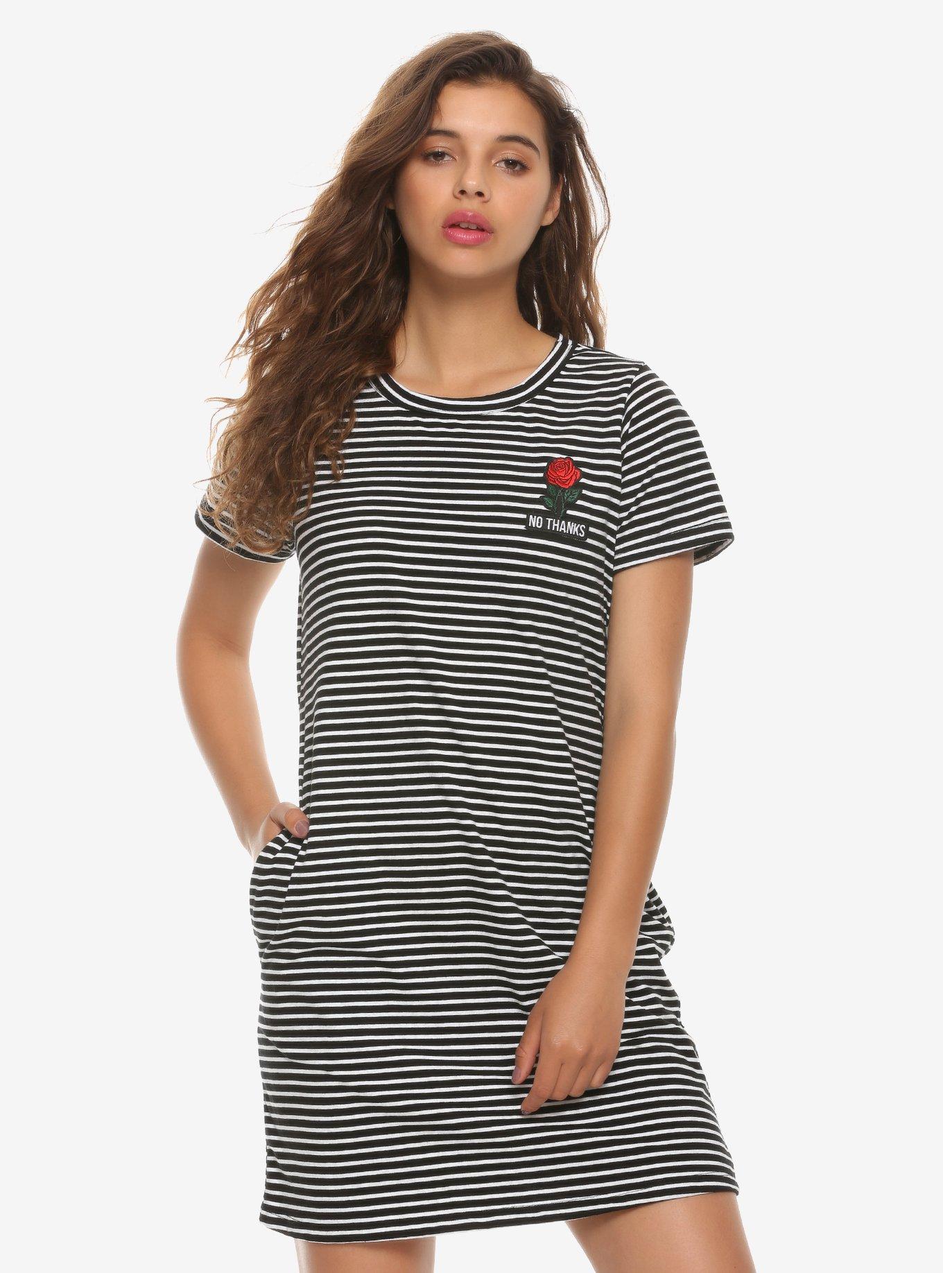 No Thanks Striped Ringer Dress | Hot Topic