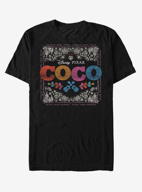 Disney Pixar Coco Xerox Bandana T-Shirt - BLACK | BoxLunch