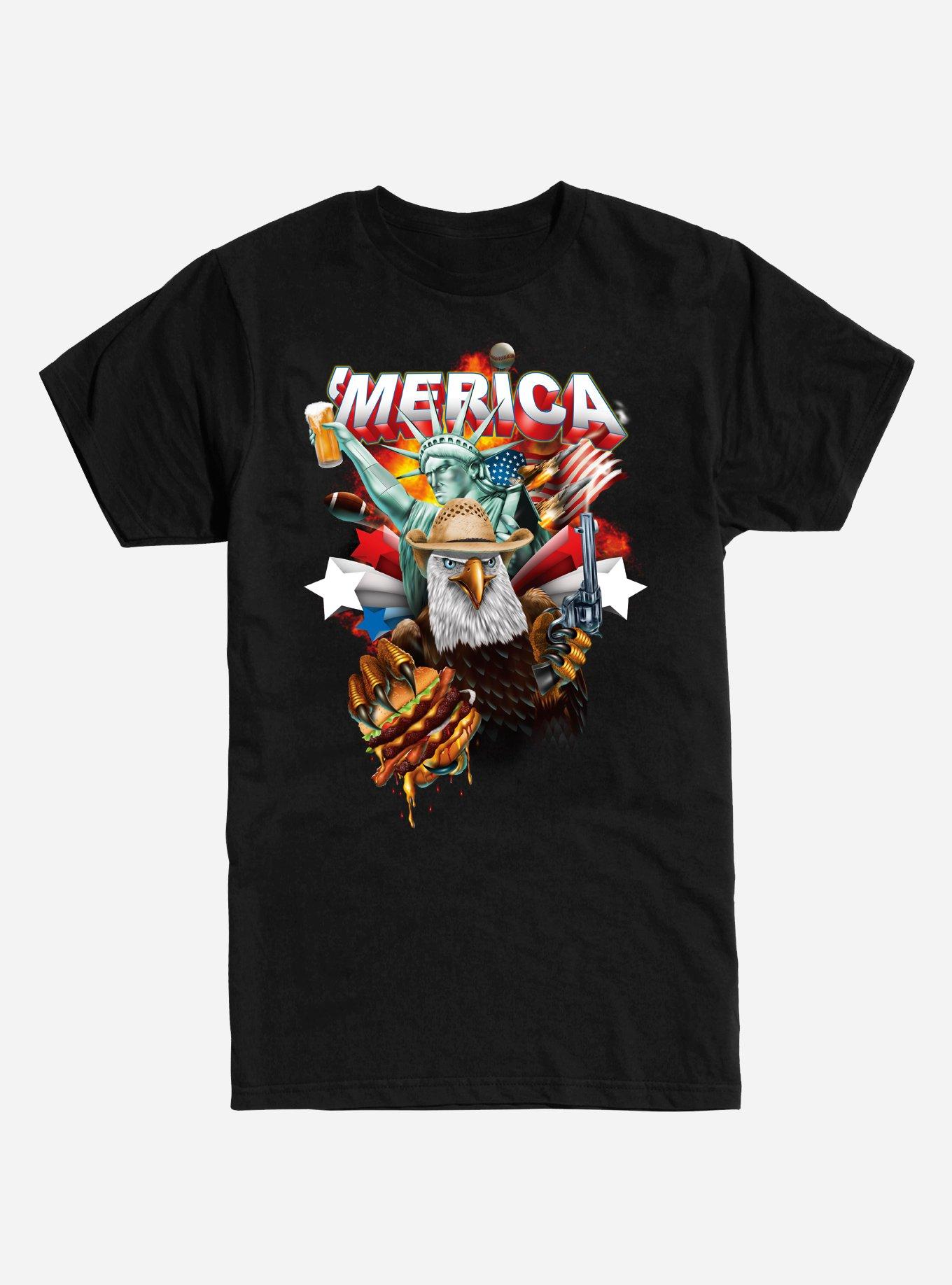 Merica T-Shirt - BLACK | Hot Topic