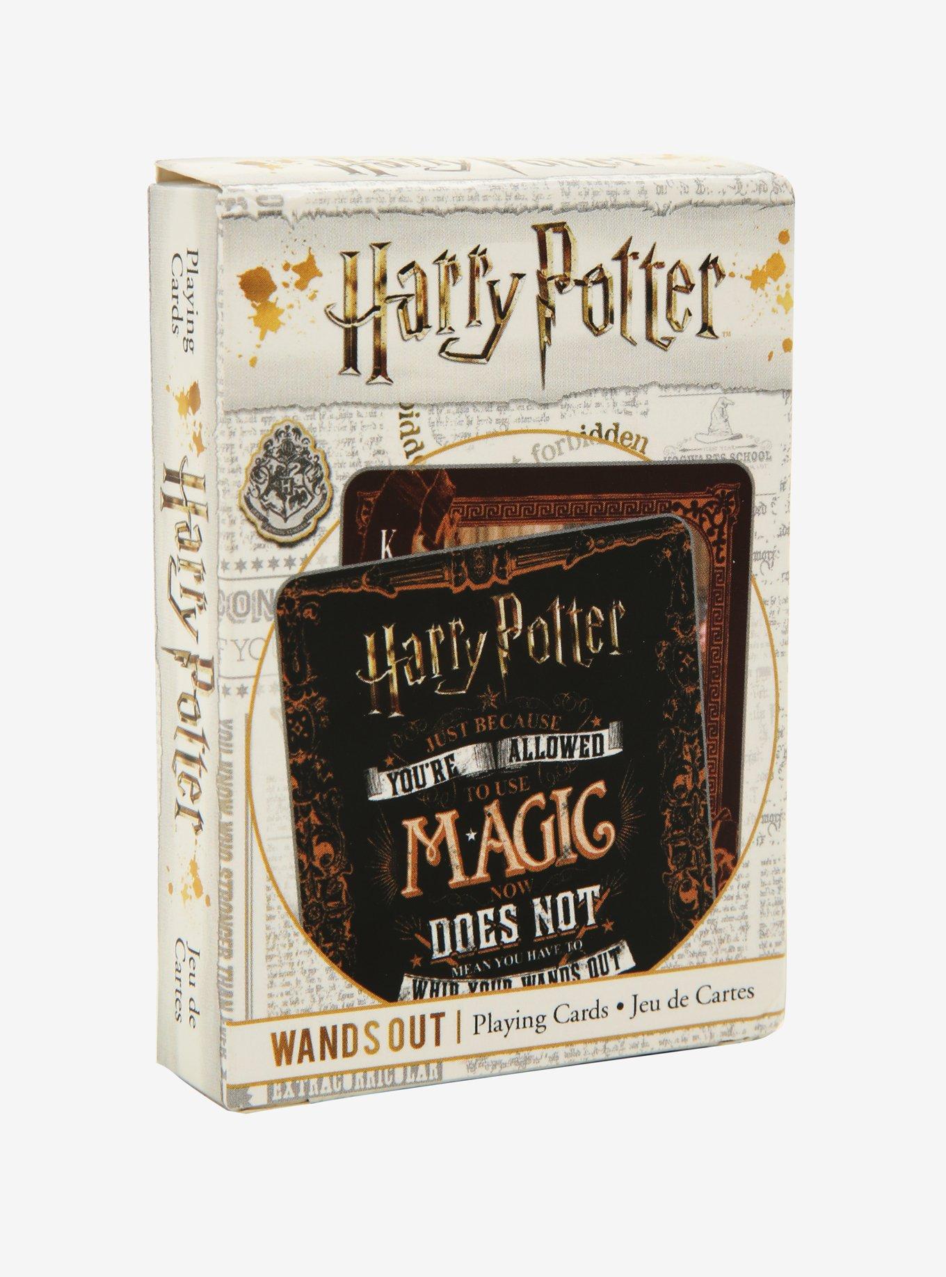 Harry Potter Wands Out Playing Cards | BoxLunch
