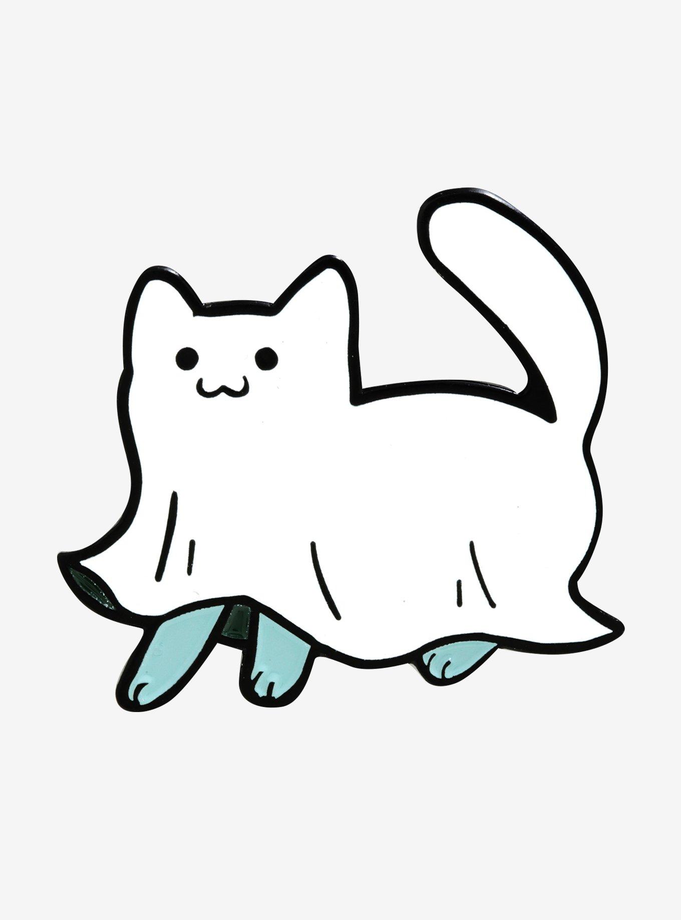 Cat Ghost Enamel Pin | Hot Topic