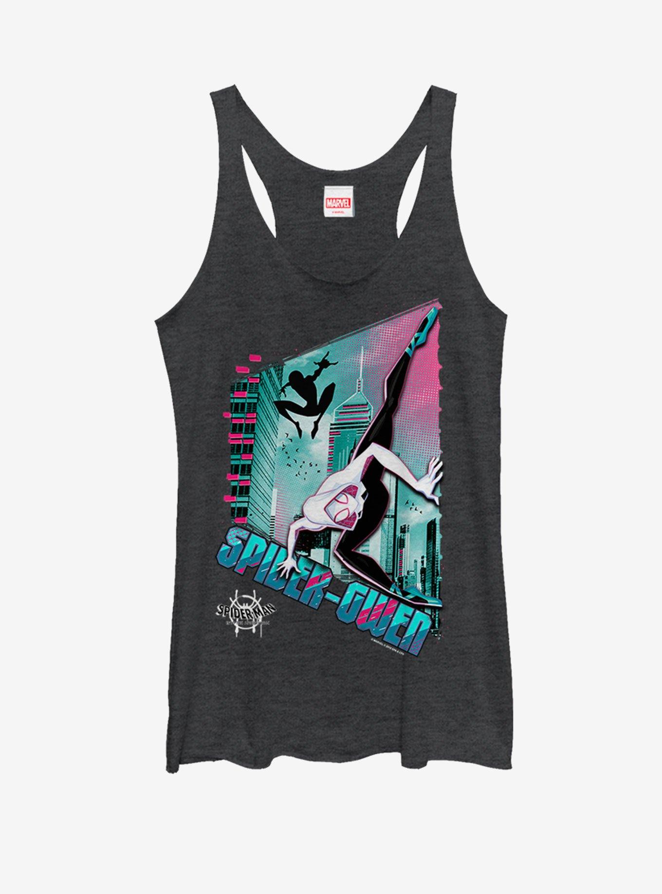 Marvel Spider-Man: Into the Spider-Verse Gwen Panel Womens Tank Top ...