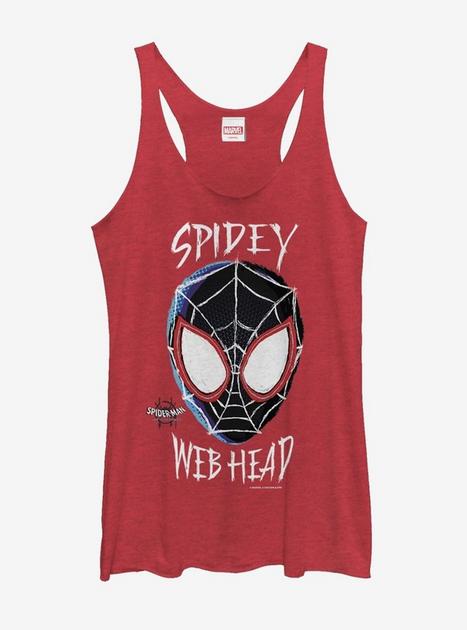 Marvel Spider-Man: Into the Spider-Verse Web Head Womens Tank Top - RED ...