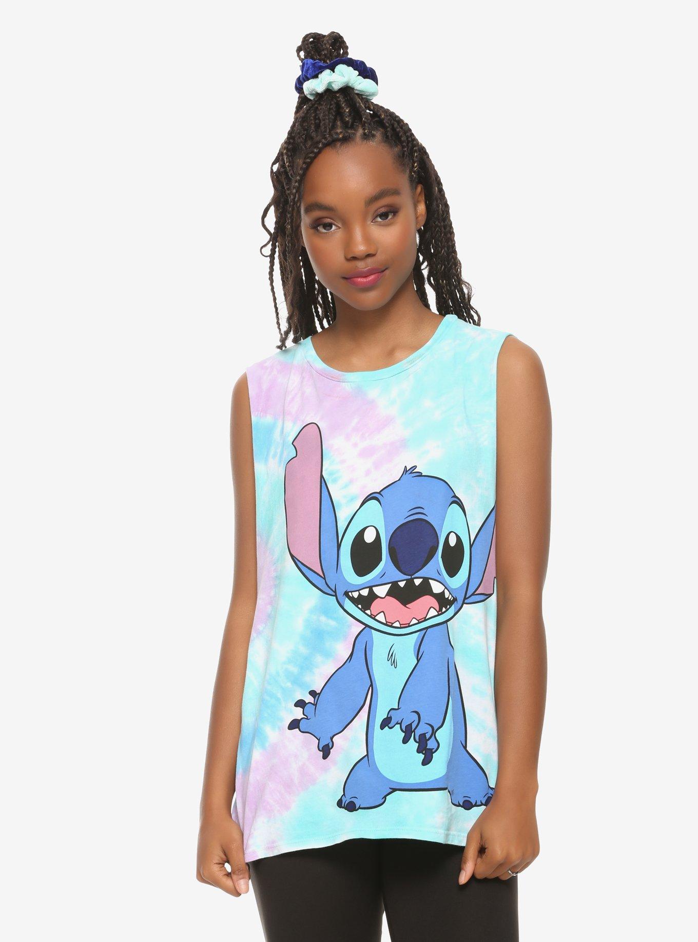 Disney Lilo & Stitch Tie-Dye Stitch Girls Muscle Top | Hot Topic