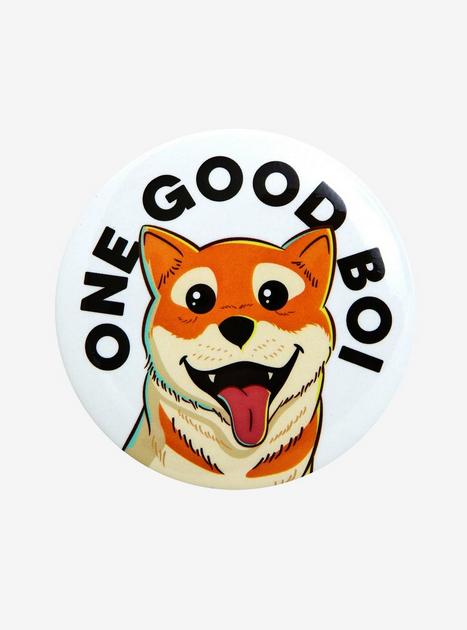 One Good Boi Shiba Inu Button | Hot Topic