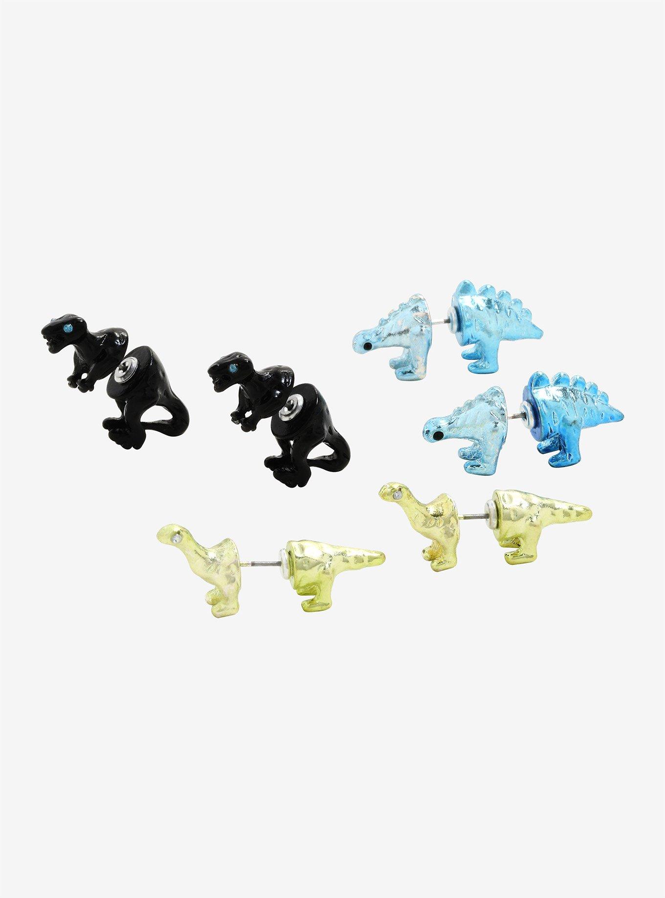 Dinosaur Faux Tunnel Earring Set | Hot Topic
