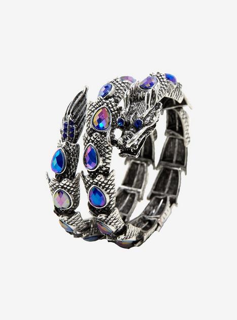 Bejeweled Dragon Wrap Bracelet | Hot Topic