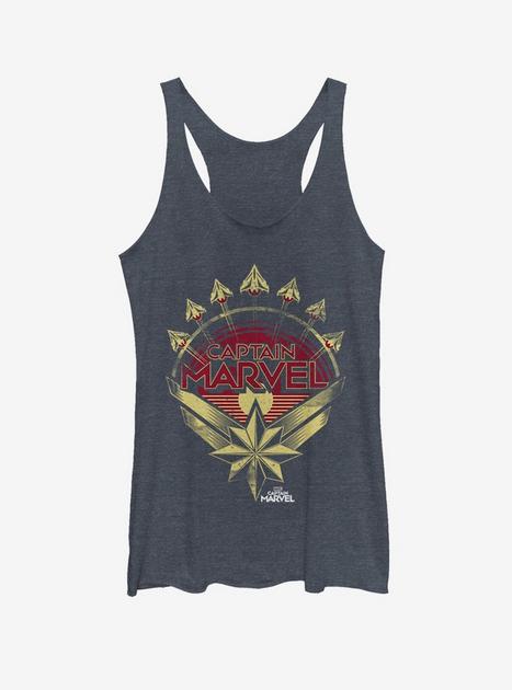 Marvel Captain Marvel Plane Model Womens Tank - BLUE | BoxLunch