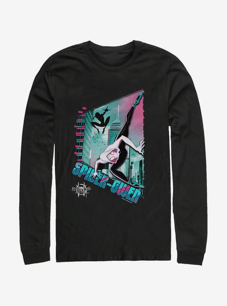 Marvel Ghost-Spider Panel Long-Sleeve T-Shirt - BLACK | Hot Topic