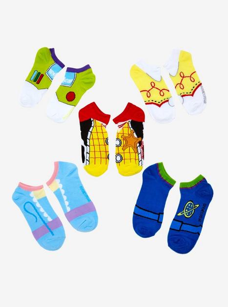 Disney Pixar Toy Story Characters No-Show Socks 5 Pair | Hot Topic