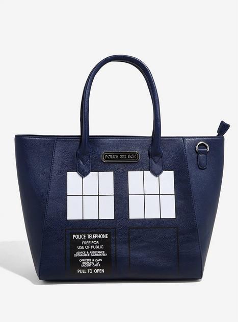Doctor Who TARDIS Crossbody Tote Bag | Hot Topic