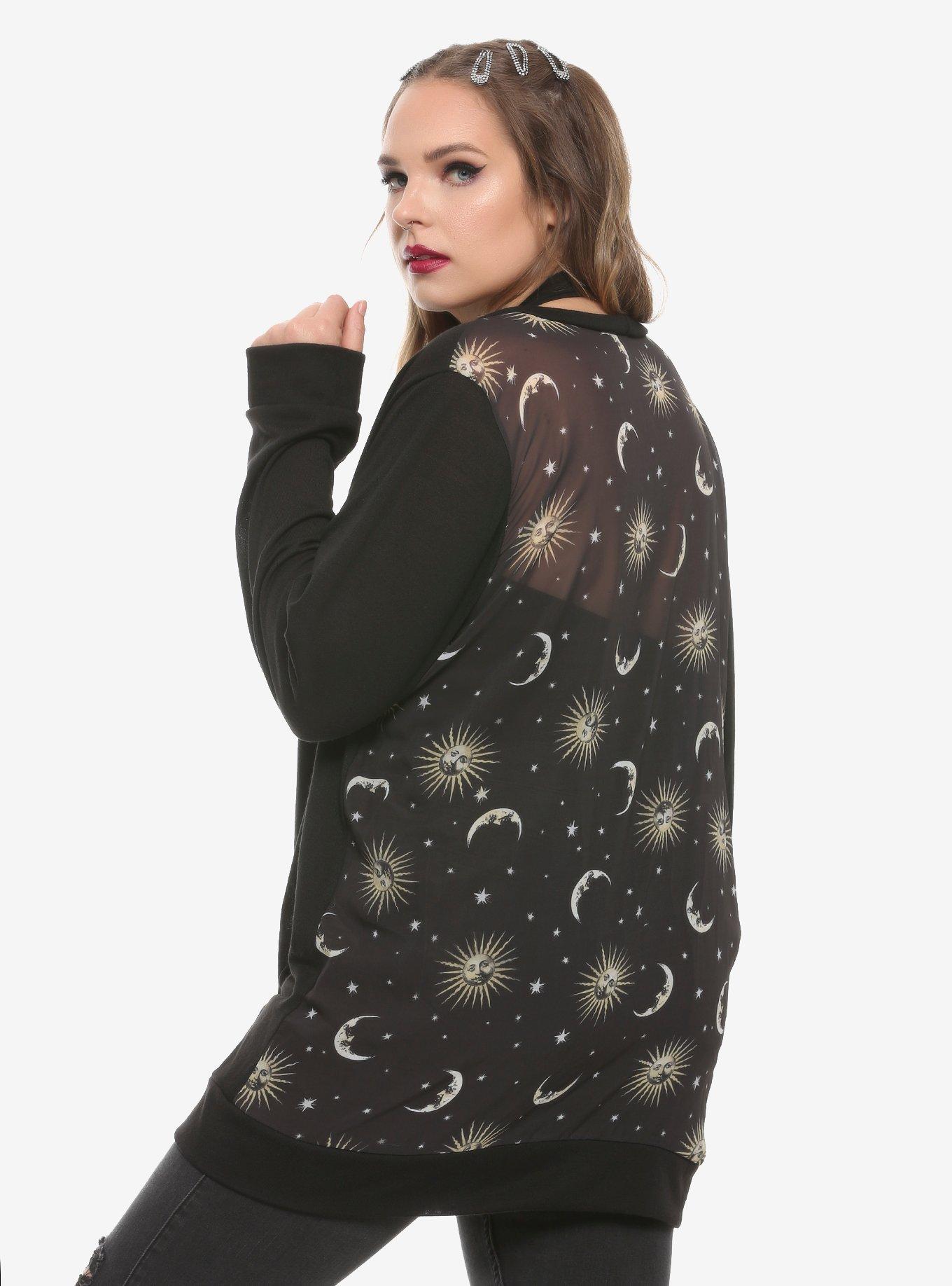 Celestial Girls Chiffon Back Cardigan Plus Size | Hot Topic