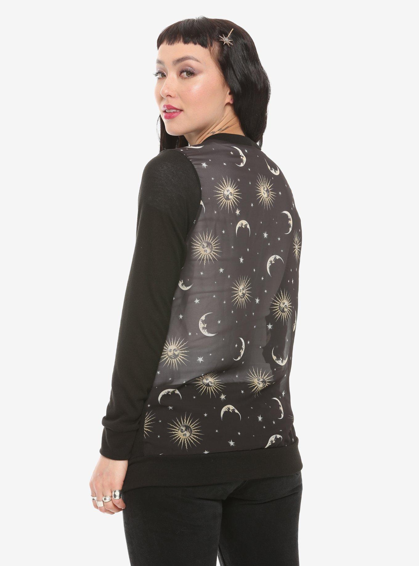 Celestial Girls Chiffon Back Cardigan | Hot Topic