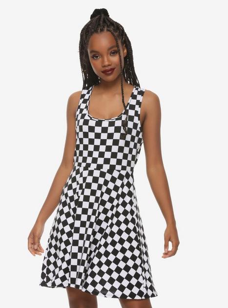 Checkered Skater Dress | Hot Topic