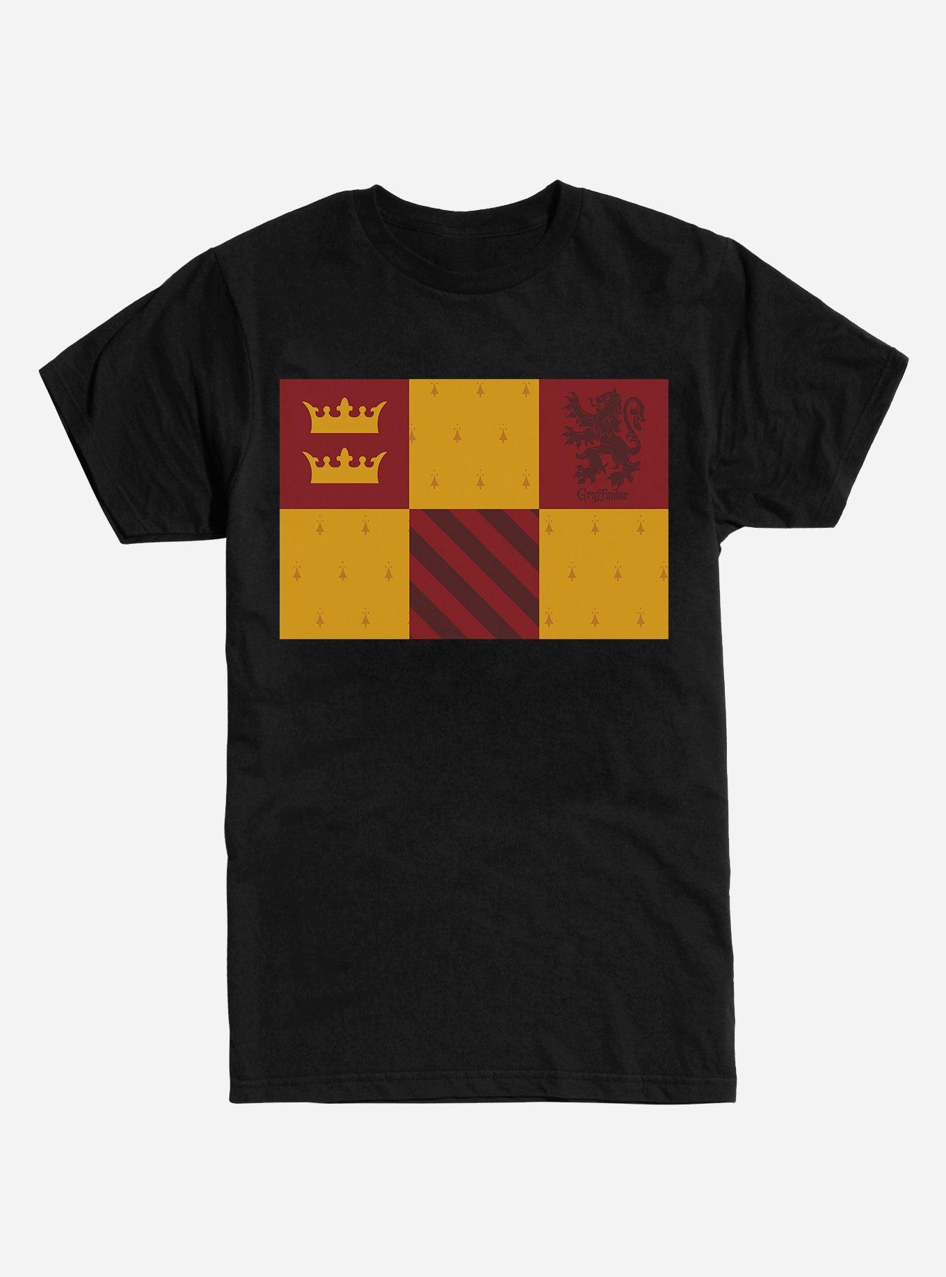 Harry Potter Gryffindor Checkered Patterns T-Shirt | BoxLunch