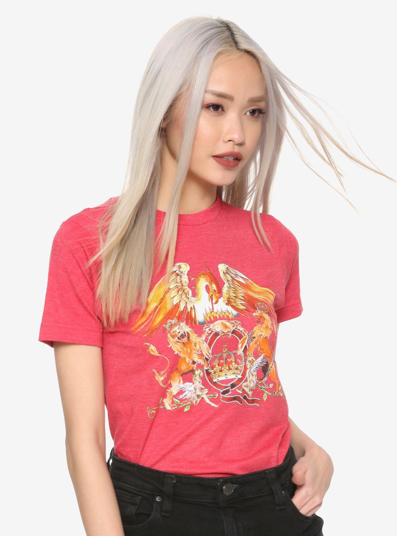 Queen Red Crest Logo Girls T-Shirt