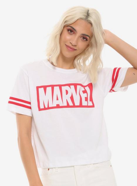 Marvel Logo Girls Athletic T-Shirt | Hot Topic