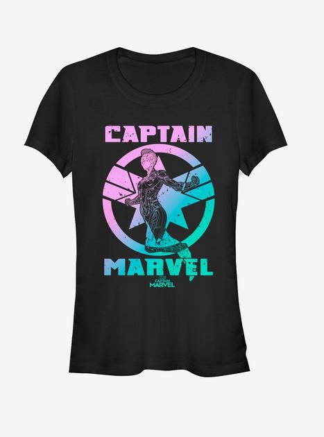 Marvel Captain Marvel Marvel Grade Girls T-Shirt - BLACK | Hot Topic