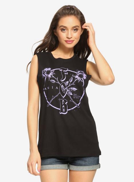 Fall Out Boy Purple Logo Girls Tank Top | Hot Topic