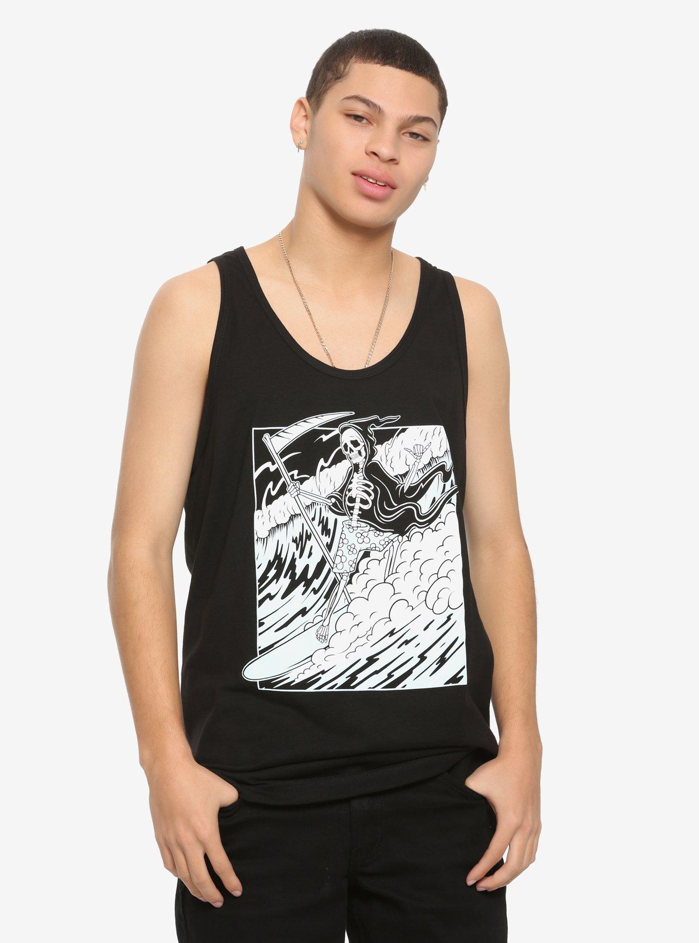 Surfing Grim Reaper Tank Top | Hot Topic