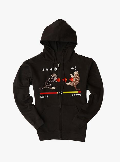Cat Battle Hoodie - BLACK | Hot Topic