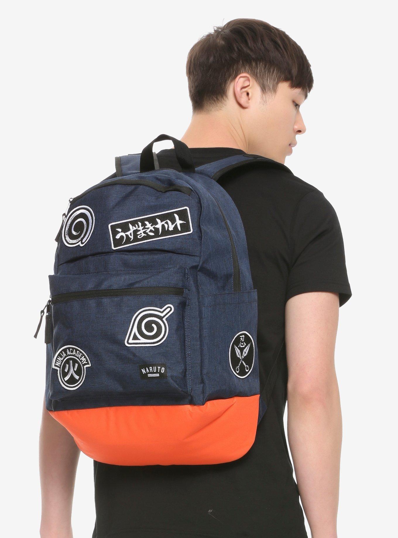 Naruto Shippuden Symbols Patches Backpack | Hot Topic