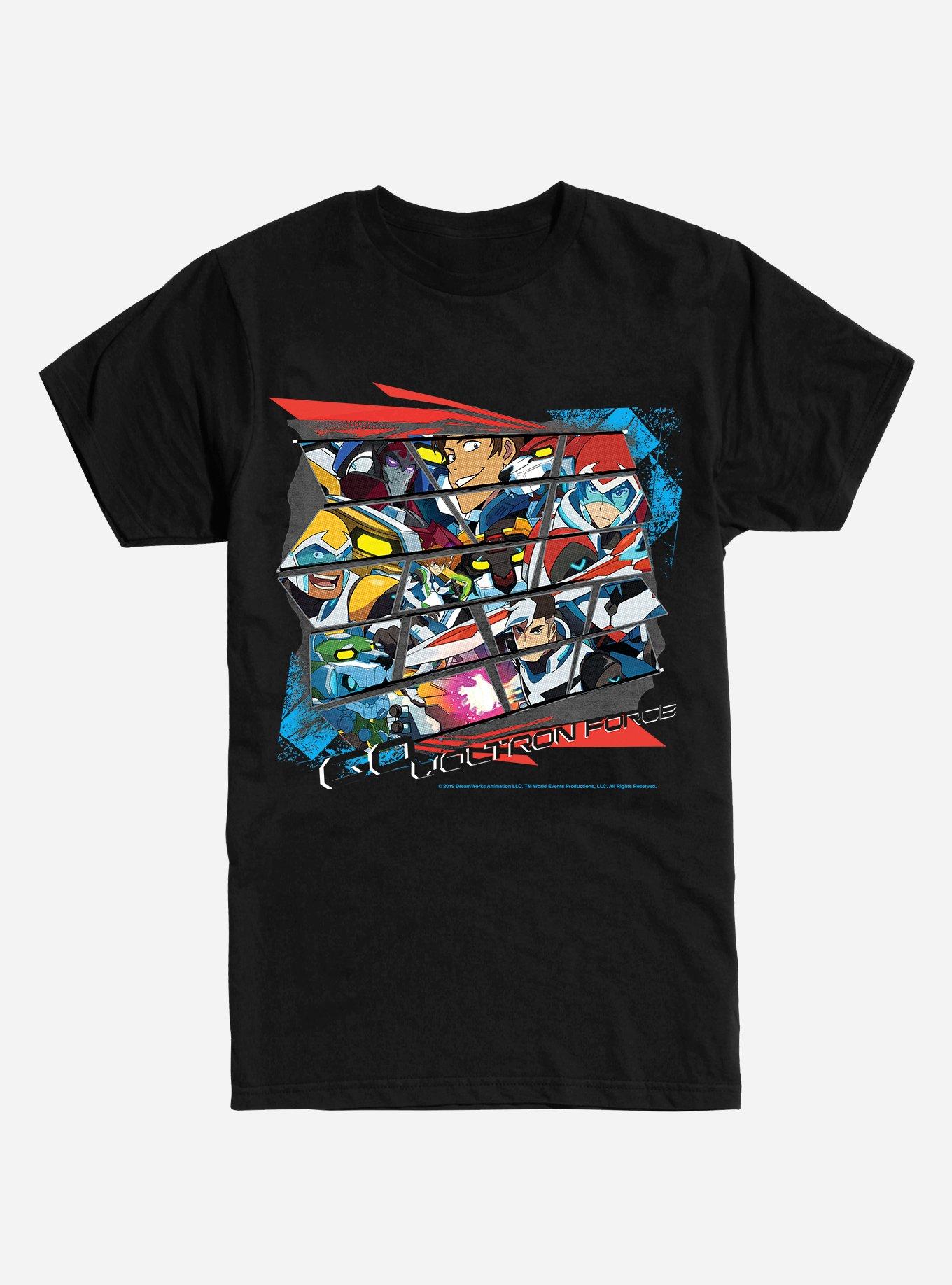Voltron Go Voltron Force T-Shirt - BLACK | BoxLunch