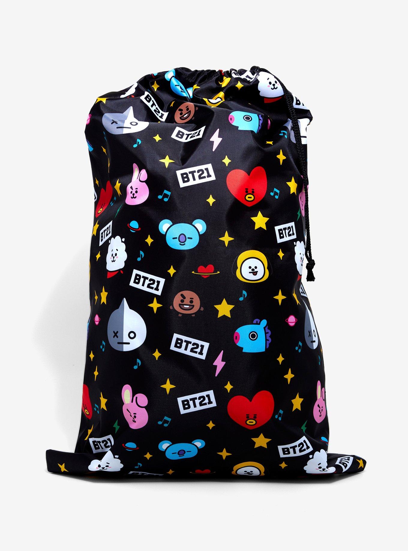 BT21 Character Allover Print Laundry Bag | Hot Topic