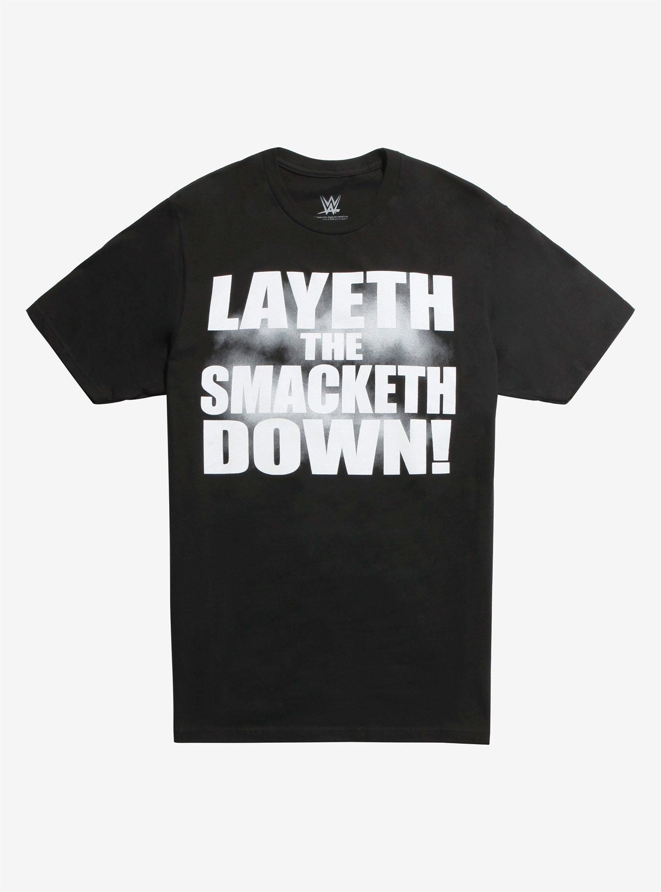 WWE The Rock Layeth The Smacketh Down T-Shirt | Hot Topic