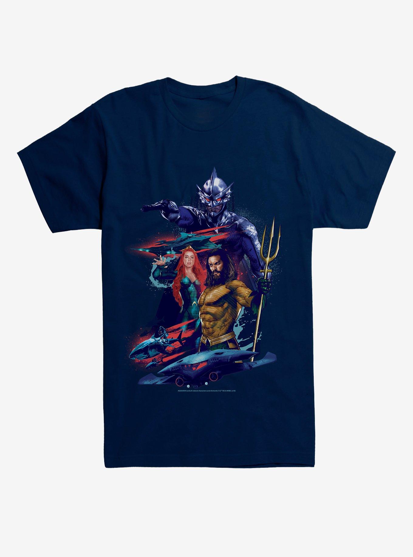 Dc Comics Aquaman Atlantis Battle T Shirt Boxlunch