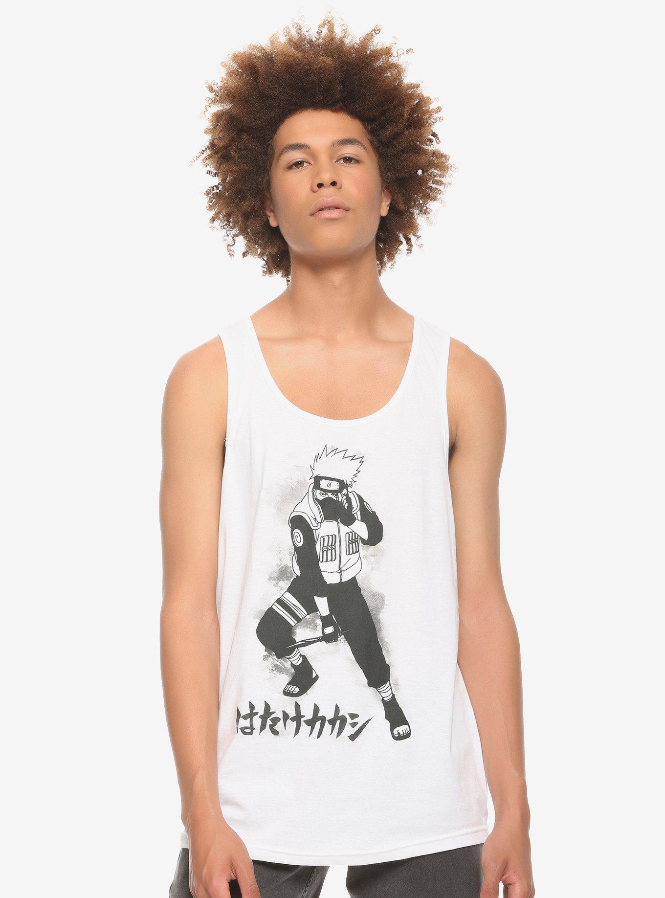 Naruto Shippuden Kakashi Black & White Tank Top | Hot Topic