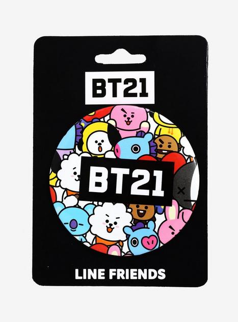 BT21 All Over Group Button | Hot Topic