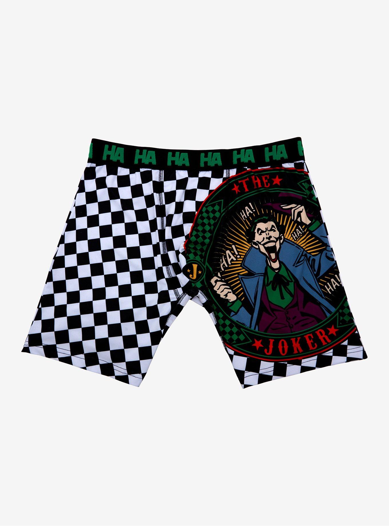 DC Comics Joker Checkered Boxer Briefs | Hot Topic